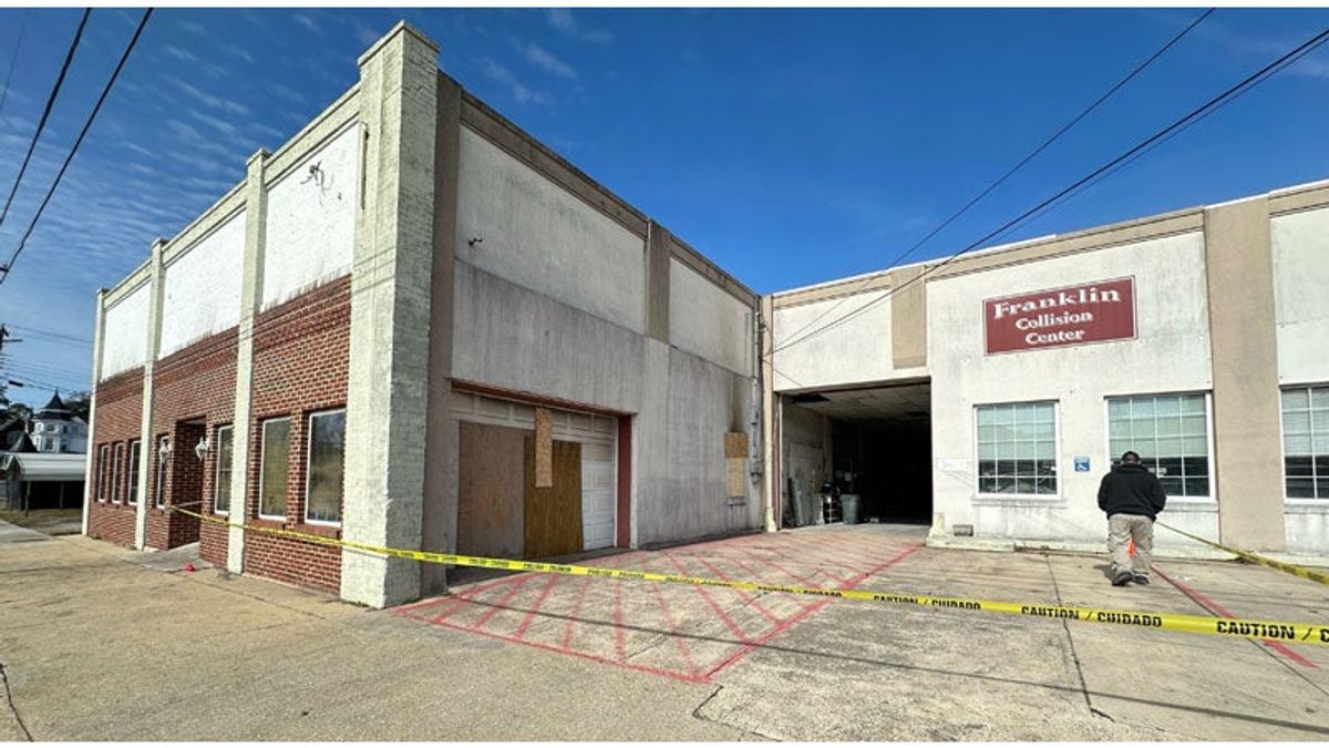 Structure fire occurs at Franklin Collision Center