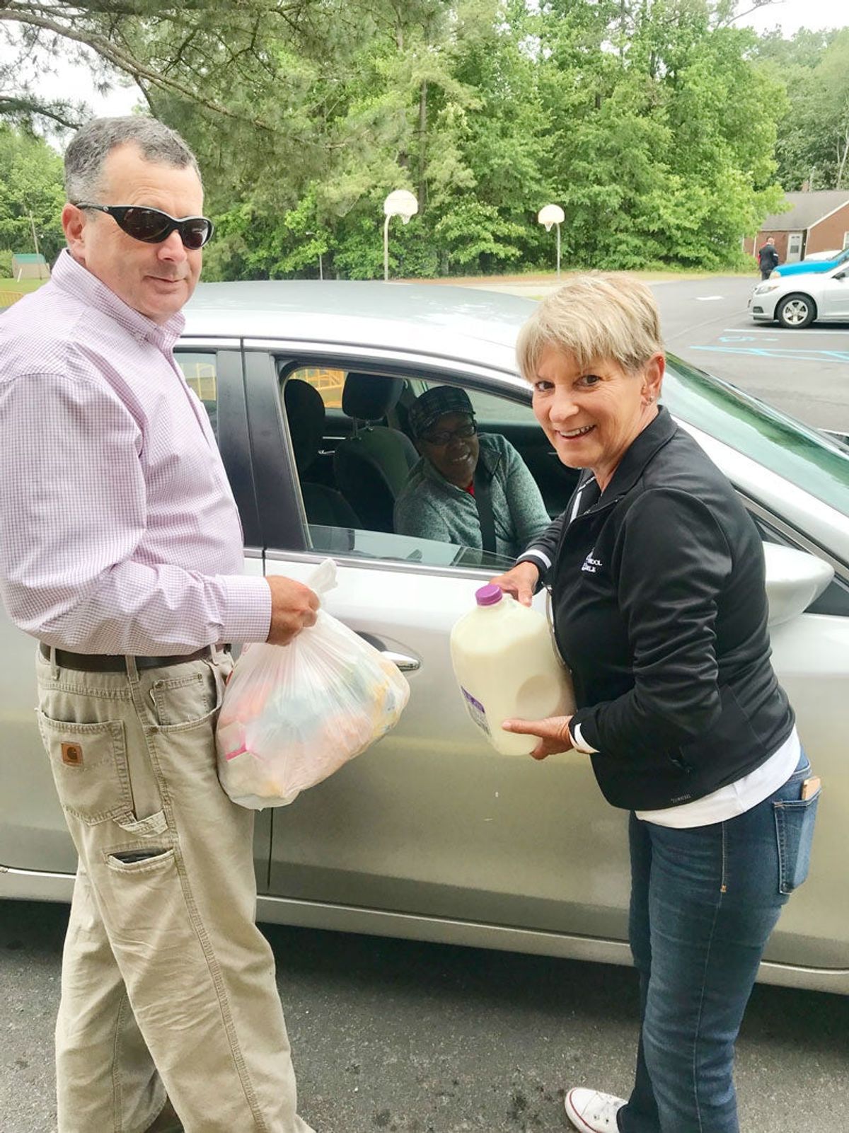 Food distribution continues at Capron Elementary