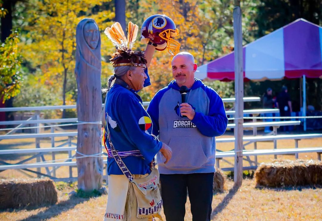 Redskins helmet gift highlights story behind logo