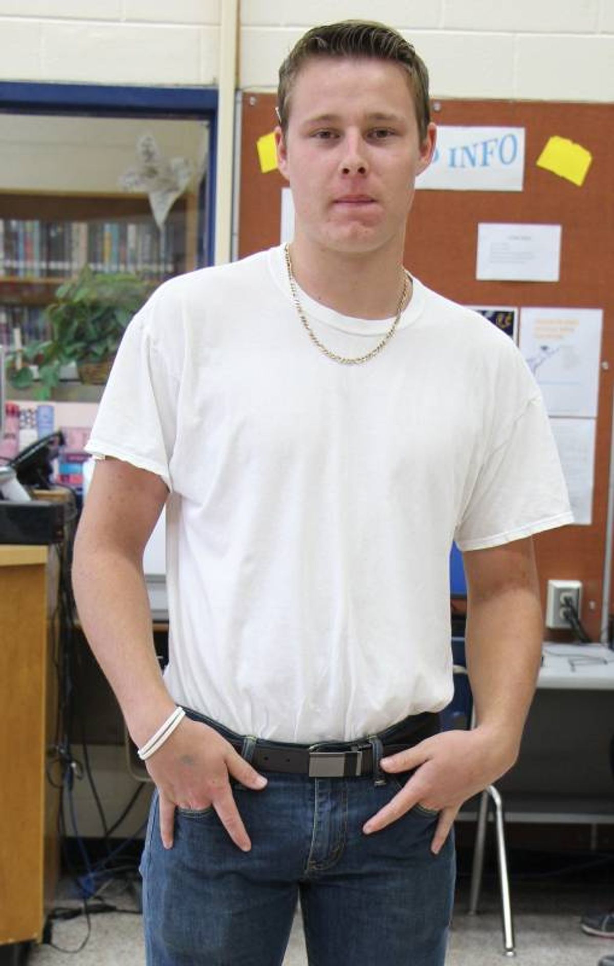 Franklin High School senior Brandon Blythe serves as volunteer firefig...