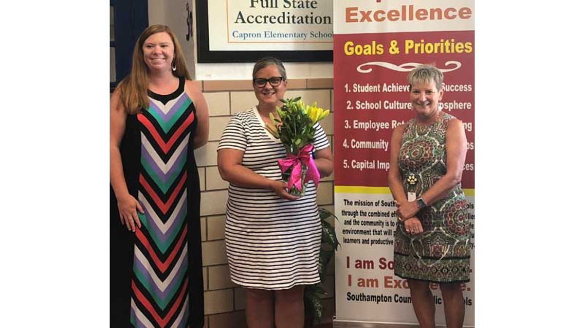 Capron Elementary selects 2020-21 Teacher of the Year