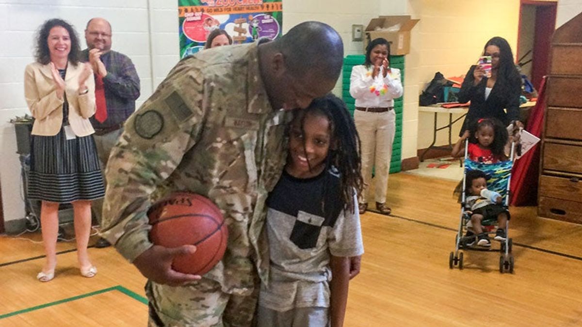 Father, son reunite