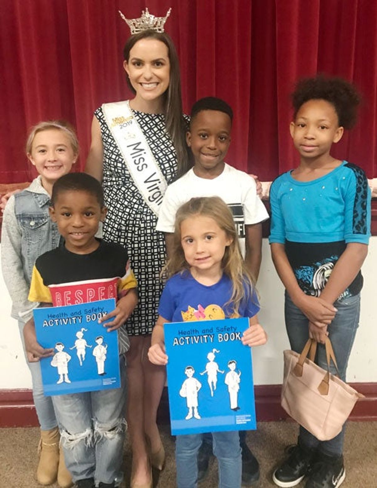 Miss Virginia visits Capron Elementary