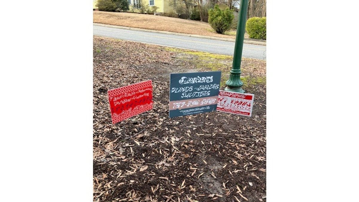 City cracking down on illegally placed signs
