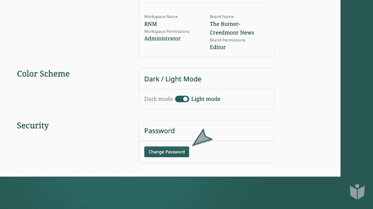 Change Your Password in the Admin Platform