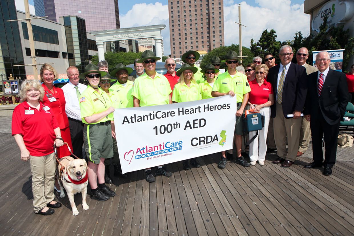 AtlantiCare Presents 100th Automated External Defibrillator