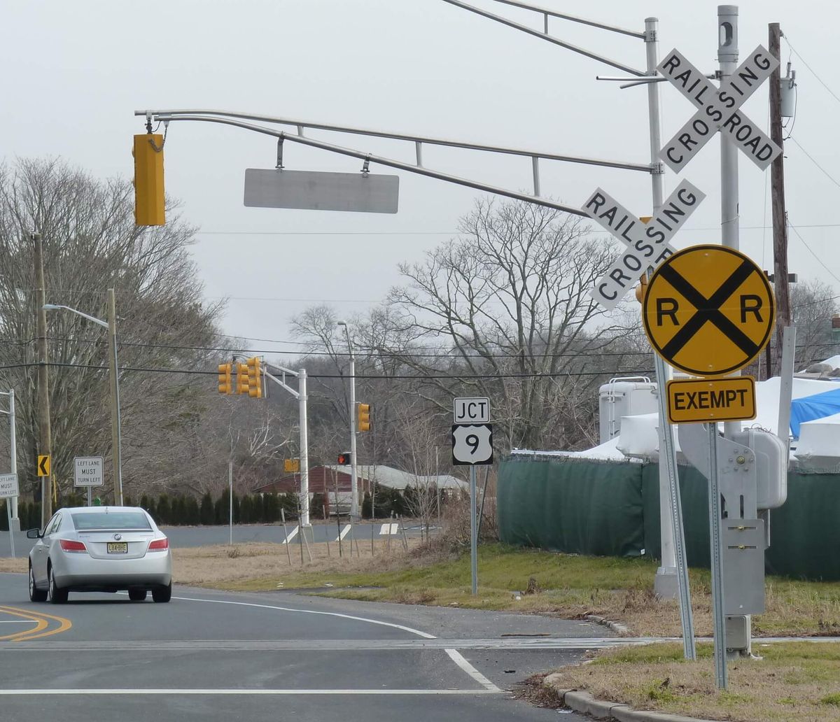 Railroad Crossings Marked as Exempt