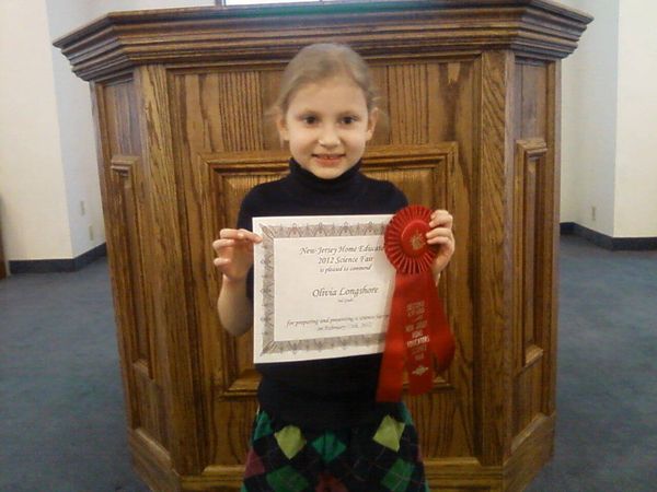 Local Girl, 7, Wins Science Fair Award