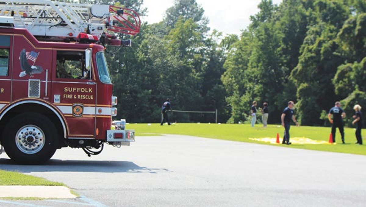 Photo: Fire department training
