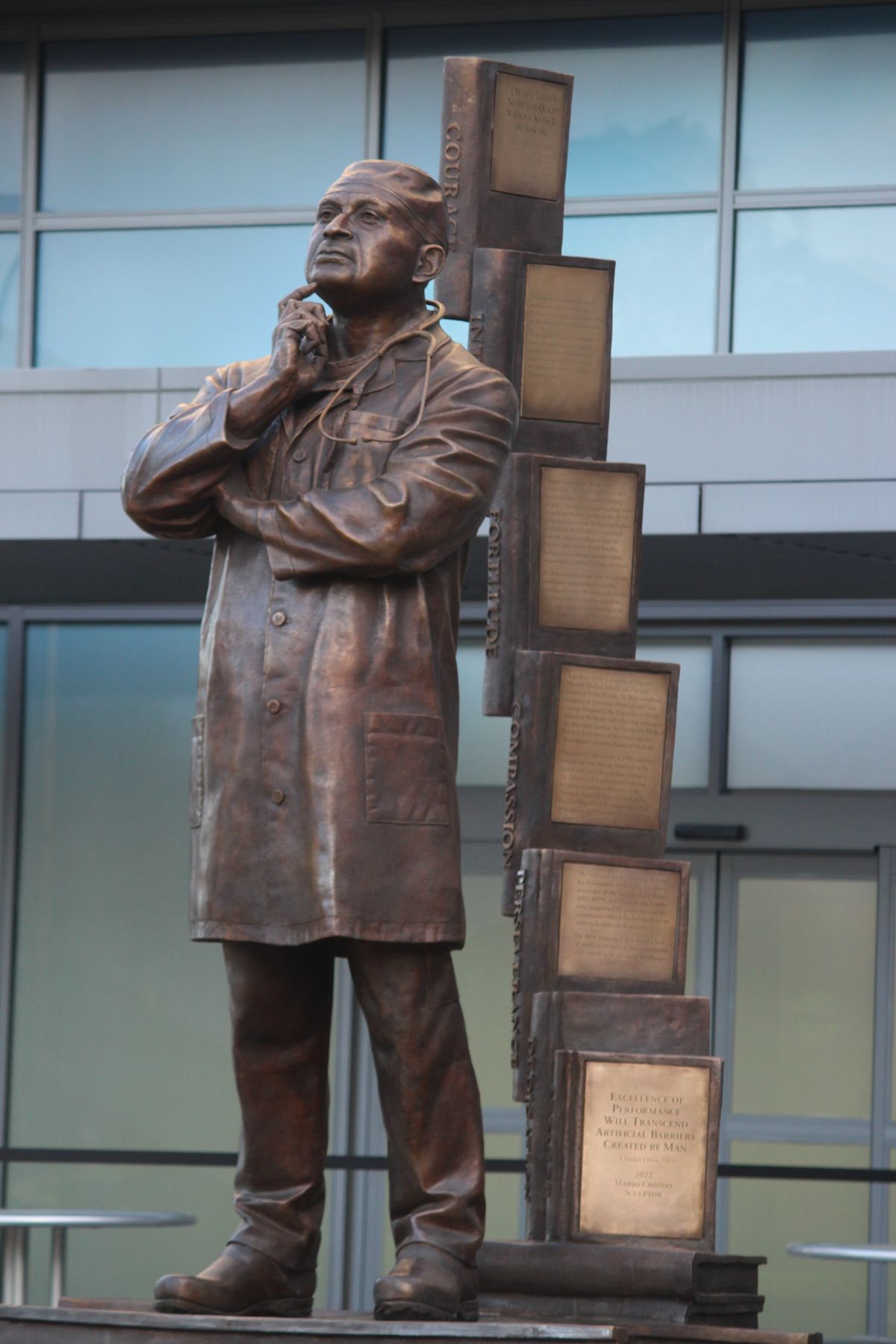 EVMS sculpture honors renowned surgeon Britt