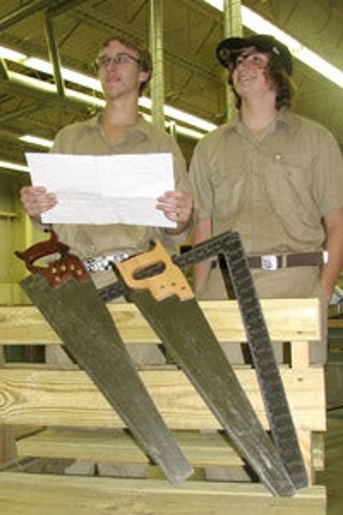 Building trades students excel