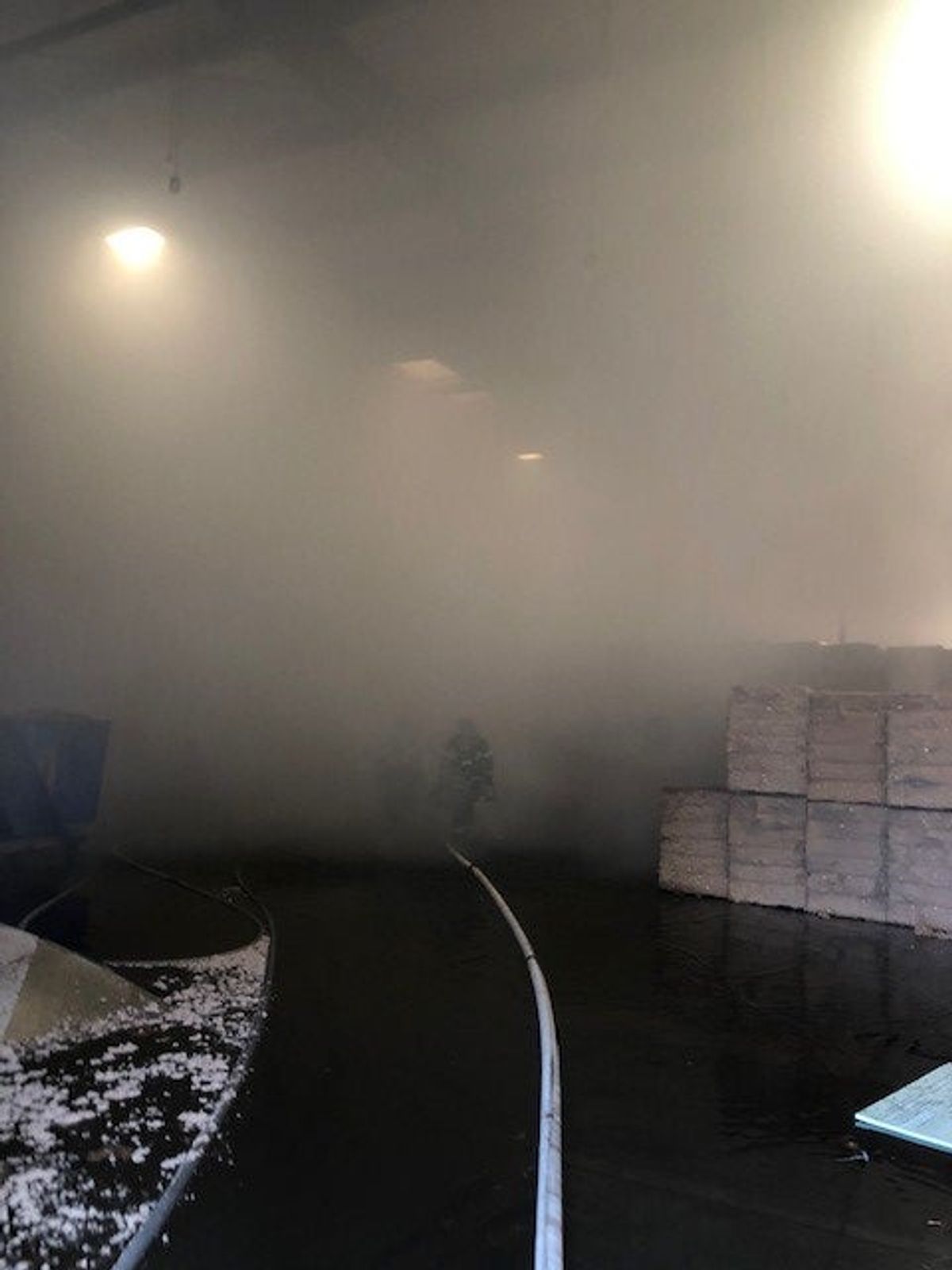 Warehouse explosion sparks three-alarm fire; no injuries reported