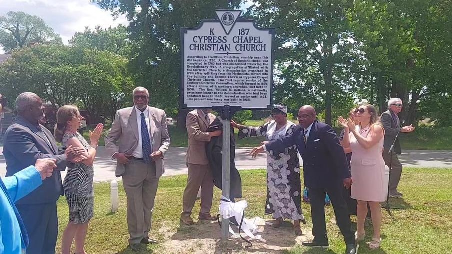 Cypress Chapel marker honors nearly three centuries of faith