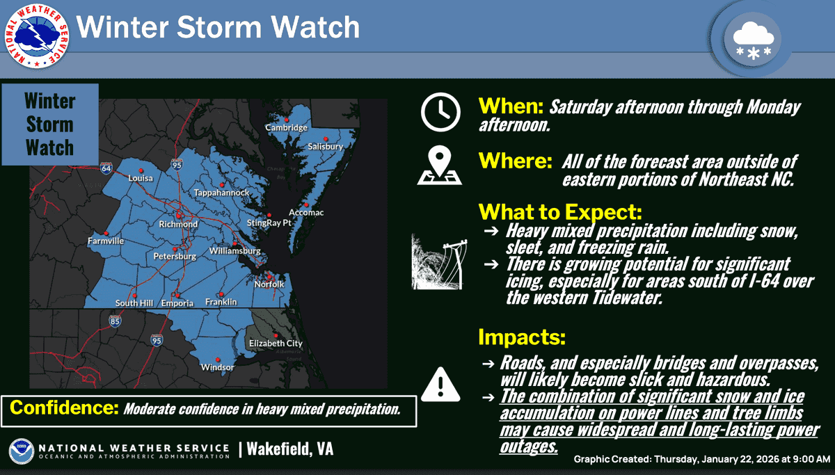 Dangerous freezing rain and long-duration winter storm threa...