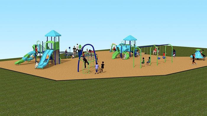 Lakeside Park Gets New "Tot Lot" Playground