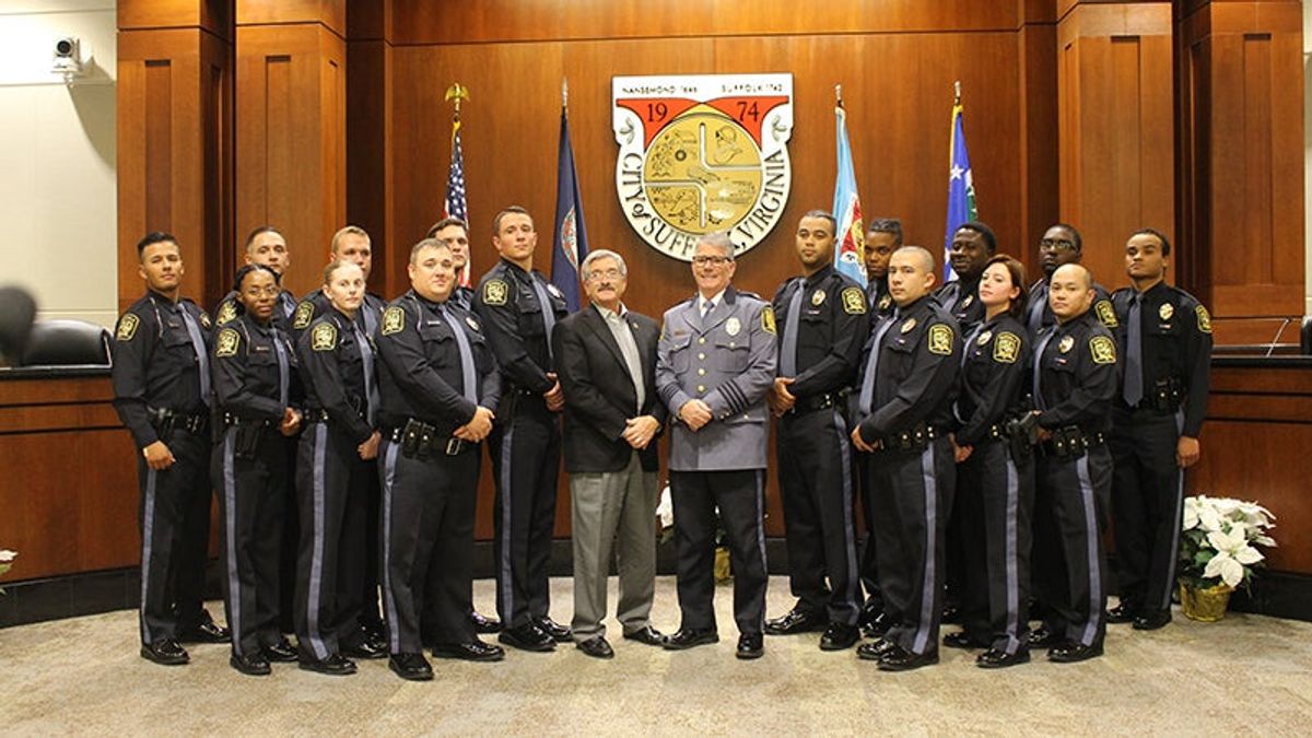 Suffolk Police swears in 16 new officers