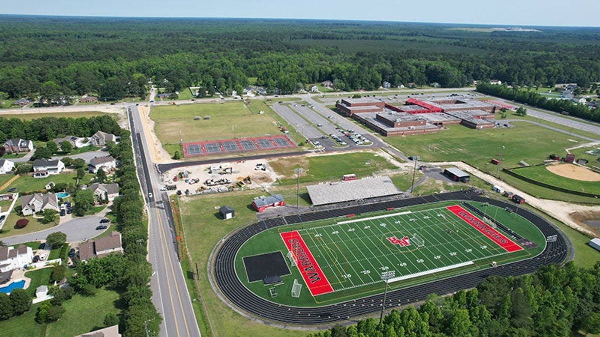 New entrance to Nansemond River High School set to open