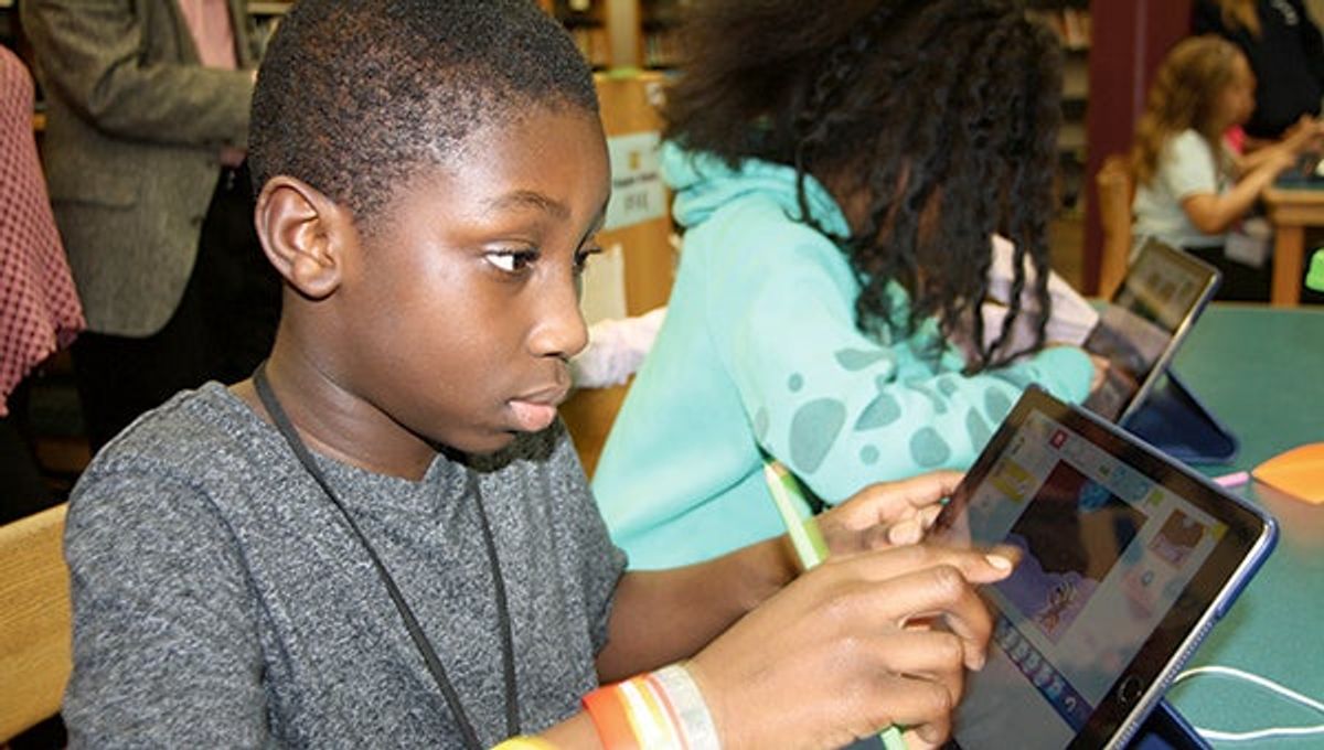 Students learn to code
