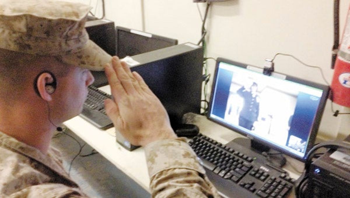 A Skype salute