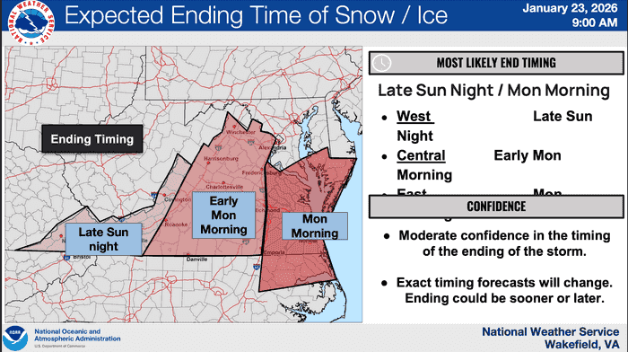 Virginia officials urge residents to stay off roads as major snow and ...
