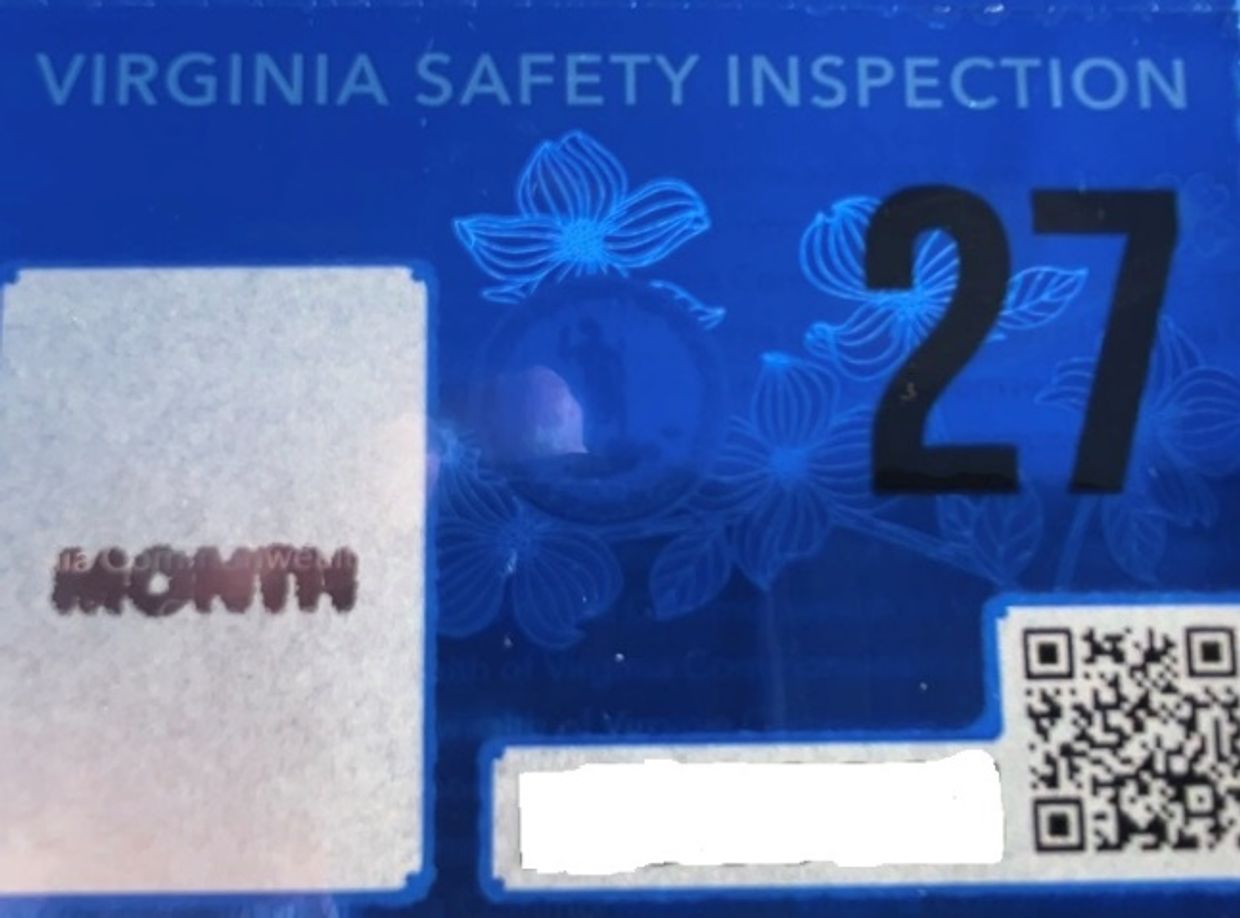 Virginia unveils new 2026 safety inspection stickers