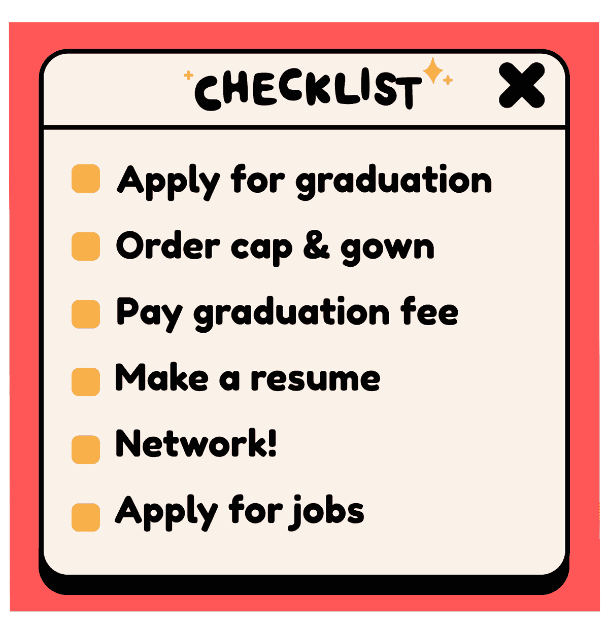 Preparing for graduation and post-grad