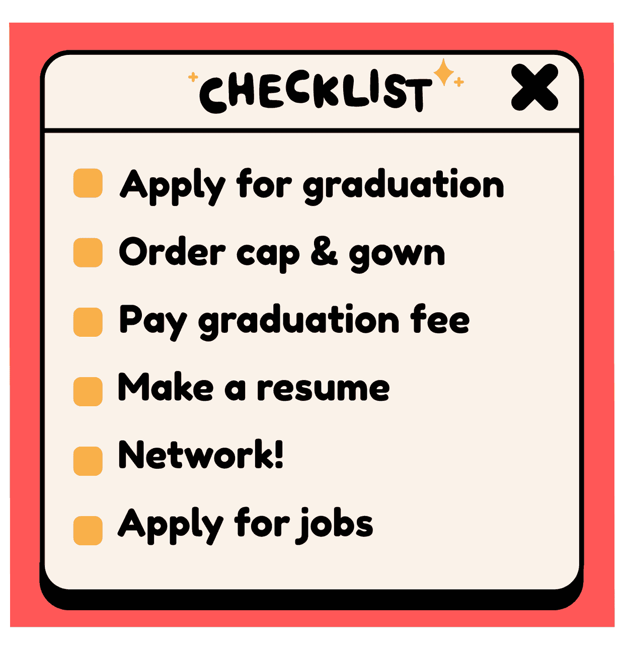 Preparing for graduation and post-grad