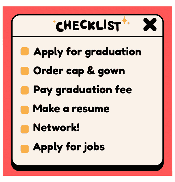 Preparing for graduation and post-grad