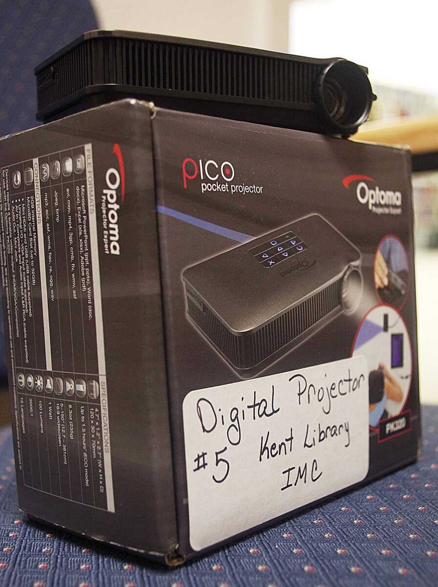 Digital projectors available at Kent Library