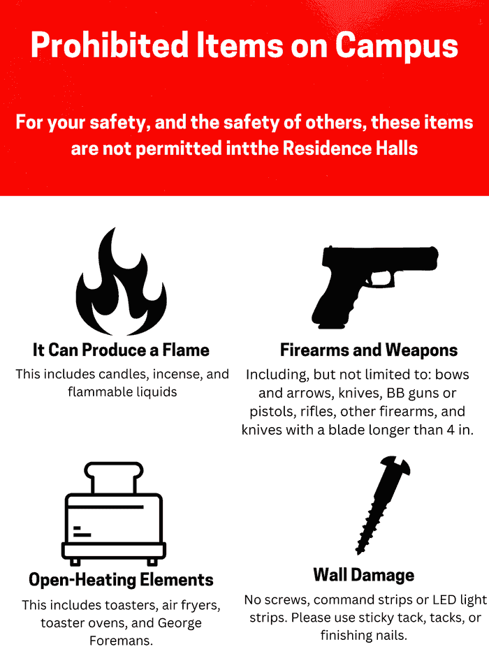 Know the Rules: What’s prohibited in SEMO residence halls