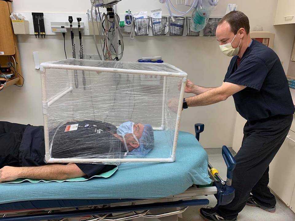 Saxony senior creates intubation boxes to protect medical professional...