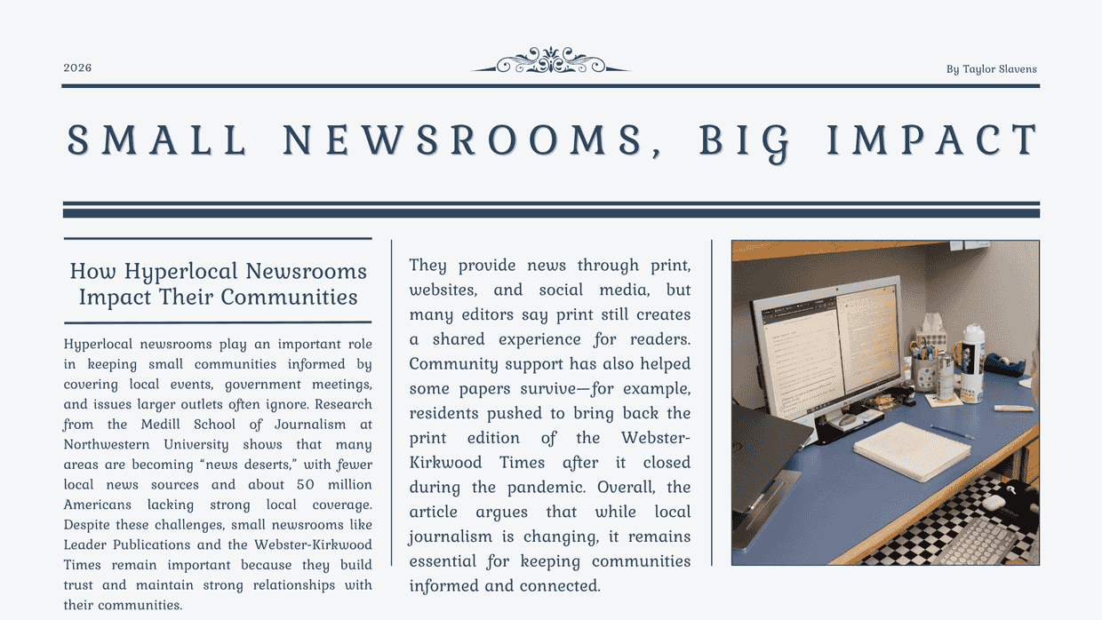 Small newsrooms, big impact: How hyperlocal newsrooms impact...