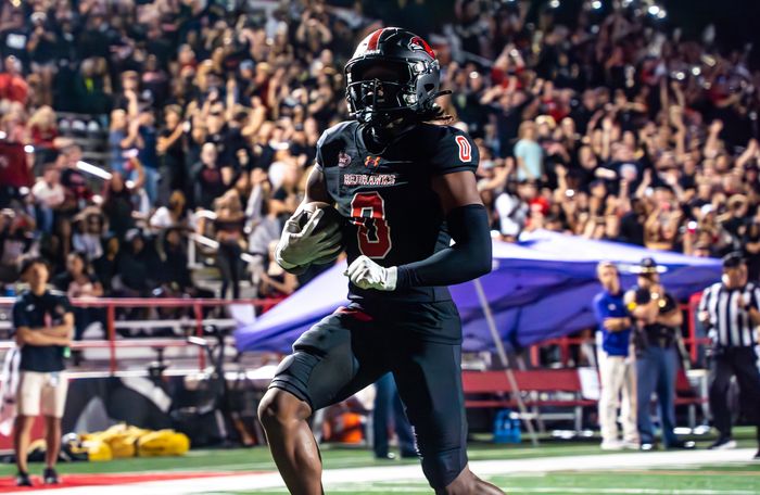 Jax Leatherwood's three touchdowns push Redhawks over Lions