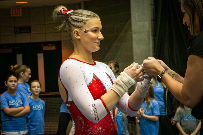 Photo gallery: Redhawks Gymnastics wins Chicago meet, heads to SEC foe...
