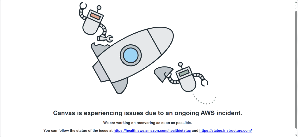 Canvas down in global network outage