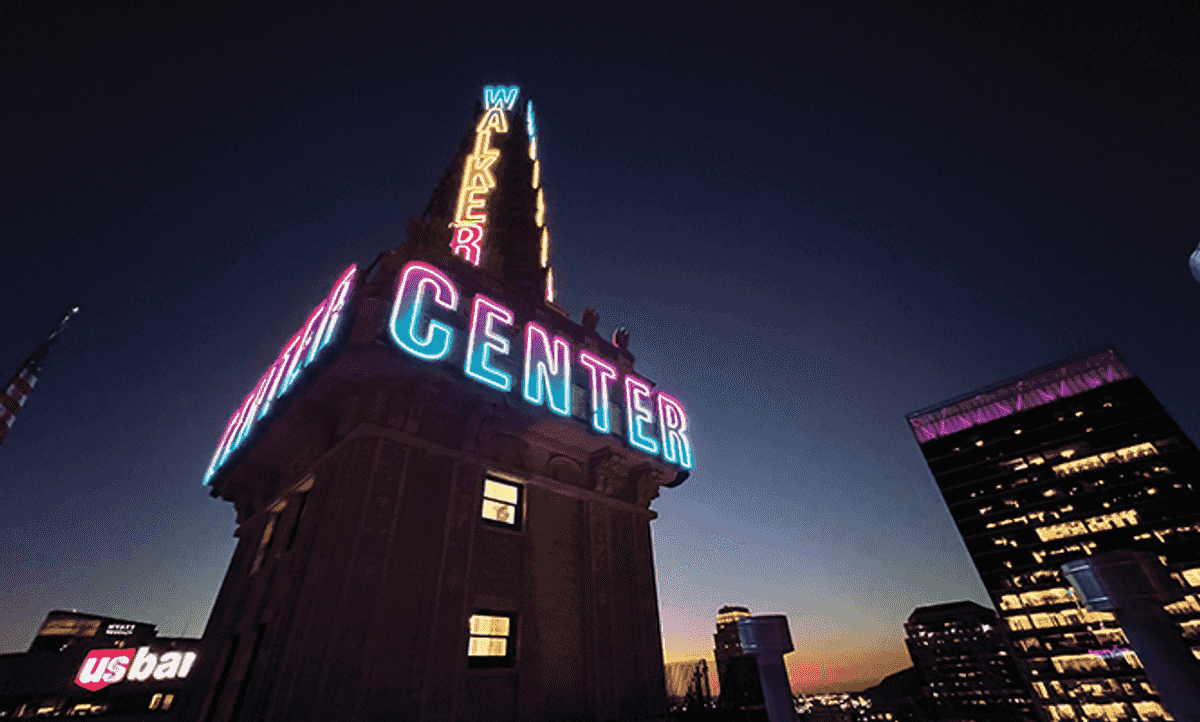 Taking the Walker Center Rooftop Tour