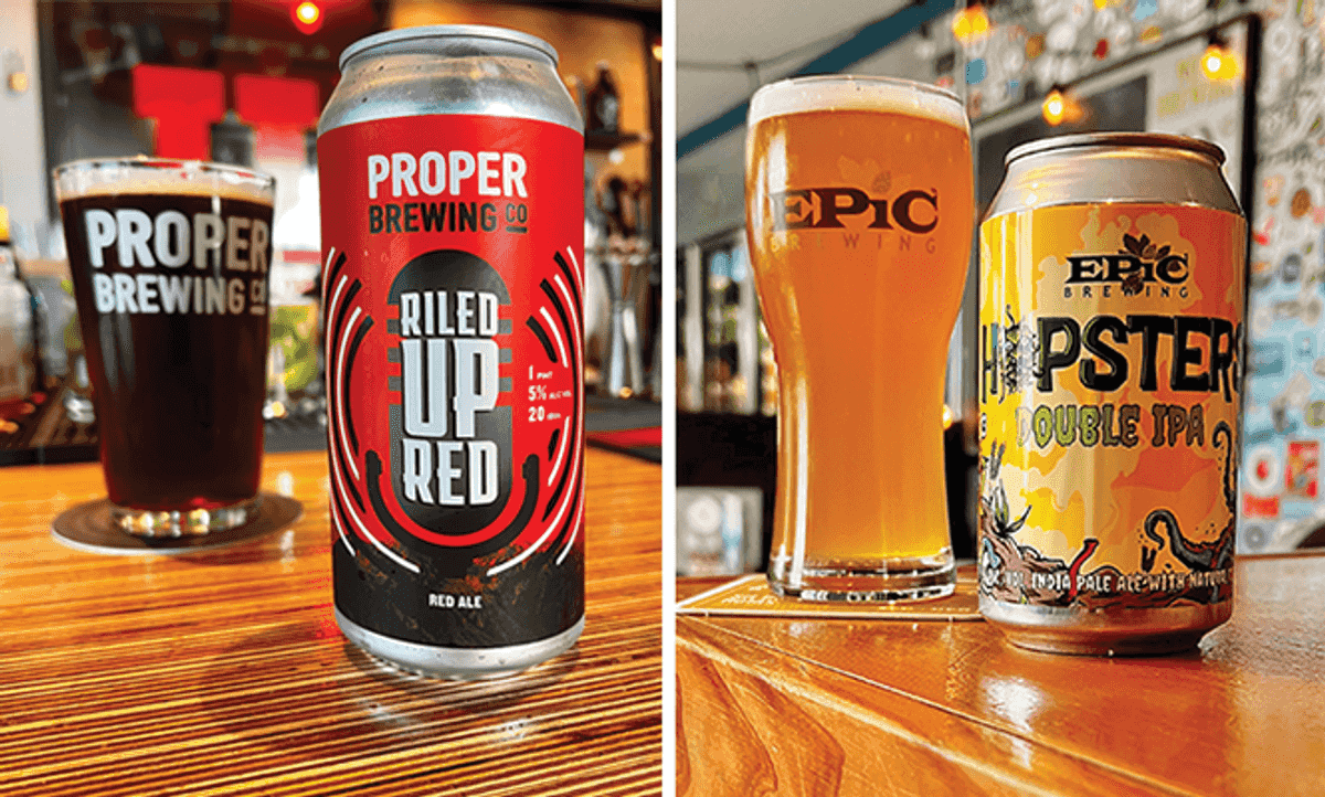 Proper Brewing Riled Up Red and Epic Hopsters