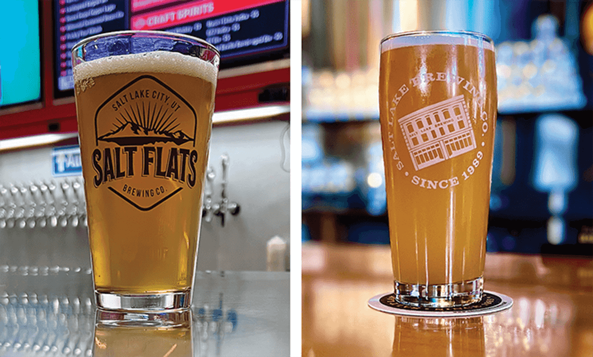Salt Flats Tropic Rye Lager and Salt Lake Brewing Bee Sting