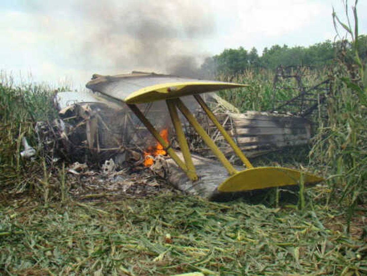 Crop dusting plane crashes; pilot walks away