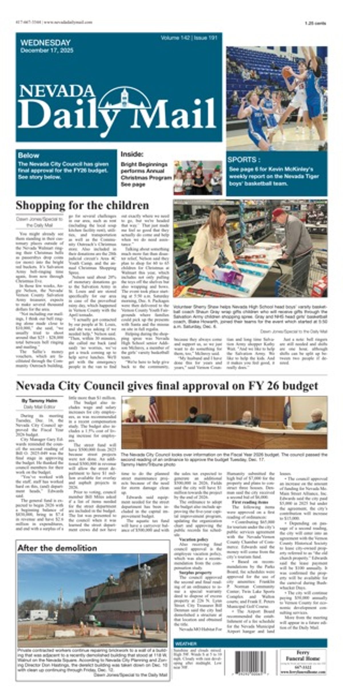 Wednesday, December 17, 2025