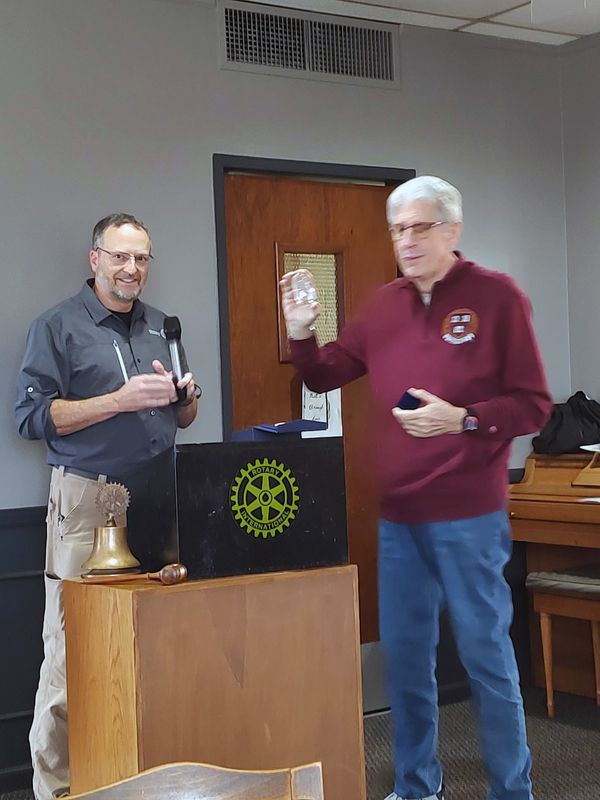 Rotarian Dr. George Knox earns Major Donor Award