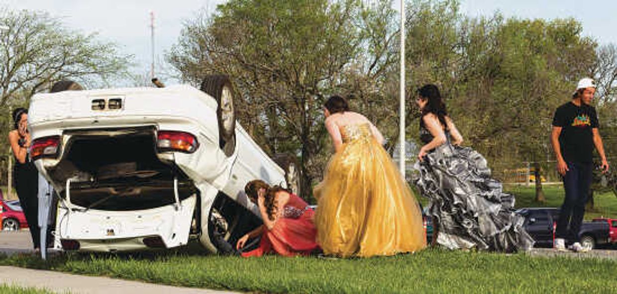 Mock crash shows dangers of impaired driving