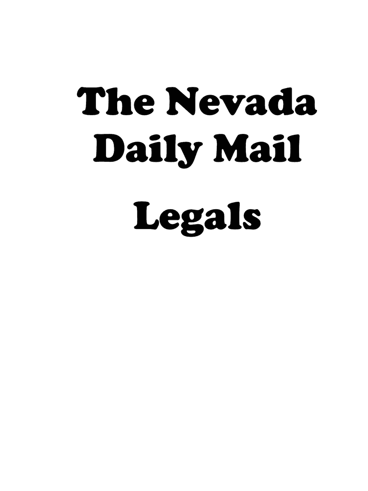 Latest Stories | Nevada Daily Mail