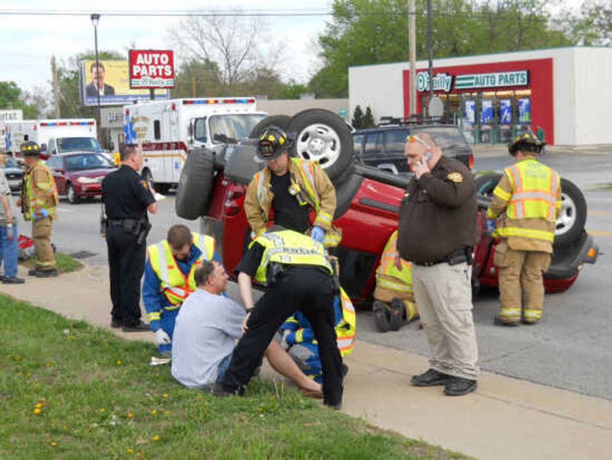 Man escapes injury in rollover crash, Friday