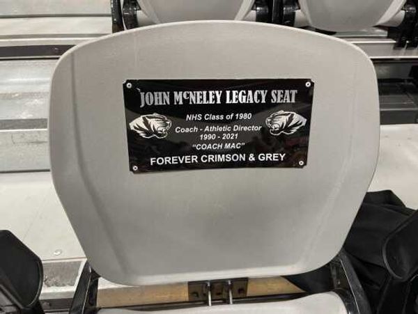 Nevada High School dedicates front row seat to the late Coach McNeley