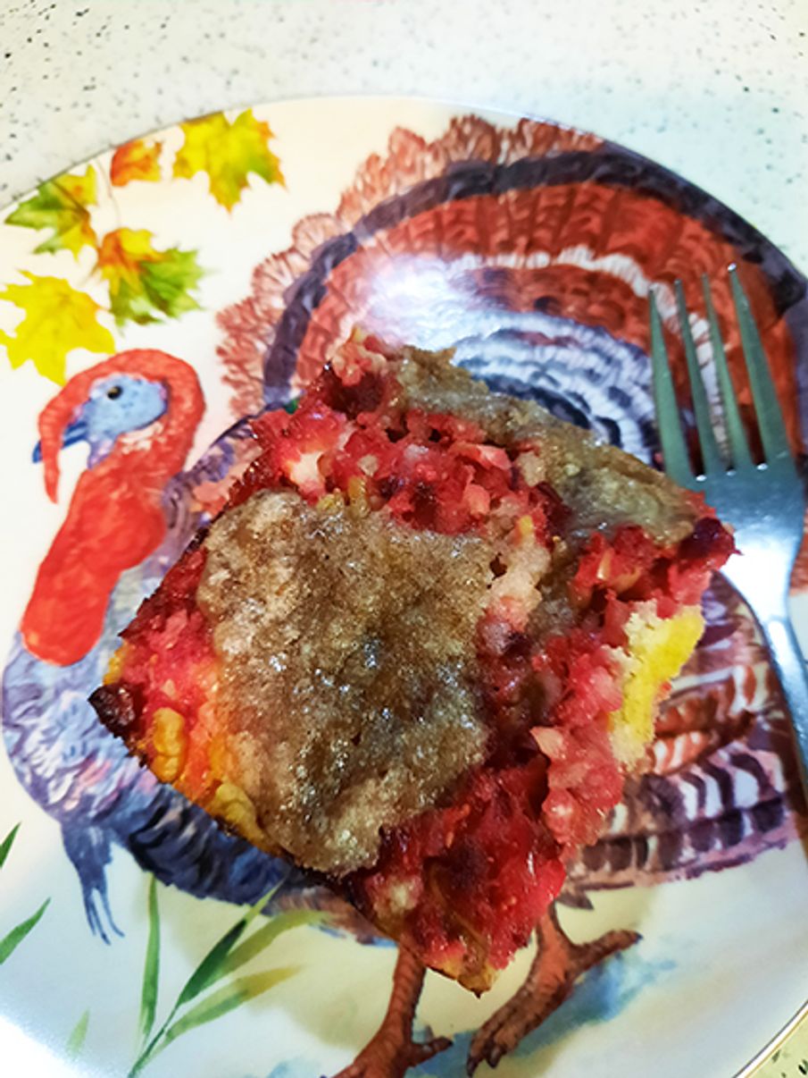 Confused and Cranberry Relish Coffee Cake