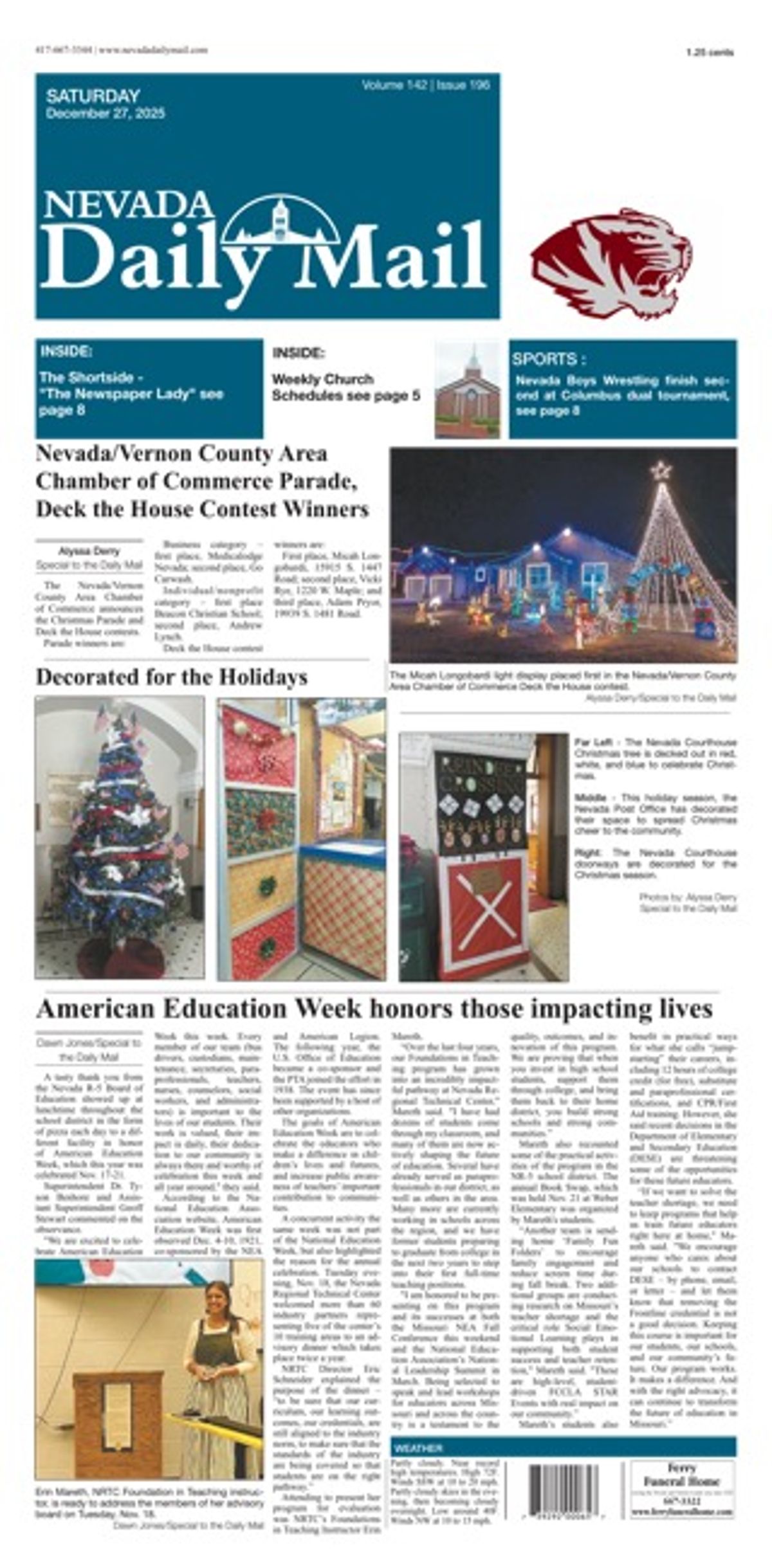 Saturday, December 27, 2025