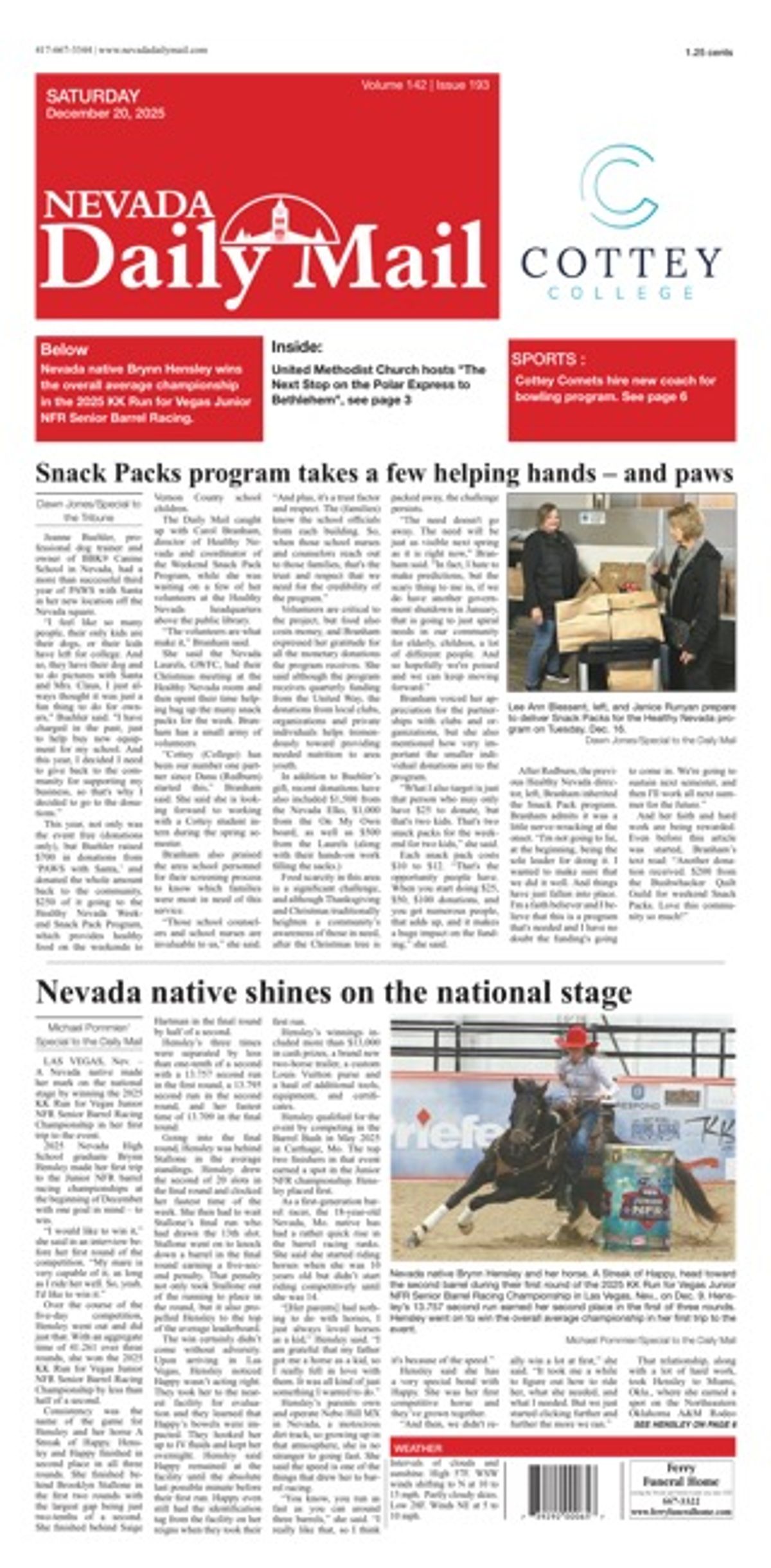 Saturday, December 20, 2025