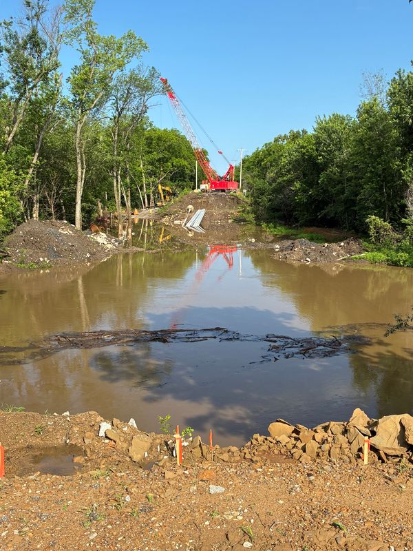 Progress continues on the Compton Junction Bridge, completio...