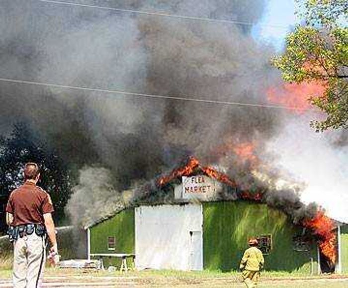 Local flea market destroyed by fire